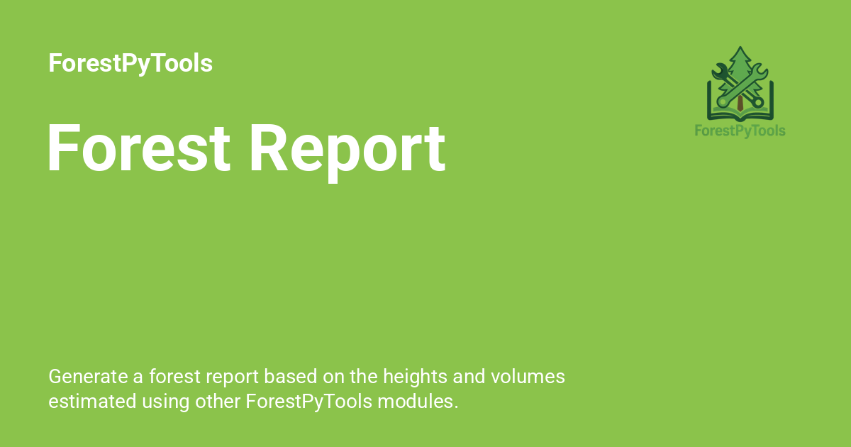 Forest Report - ForestPyTools